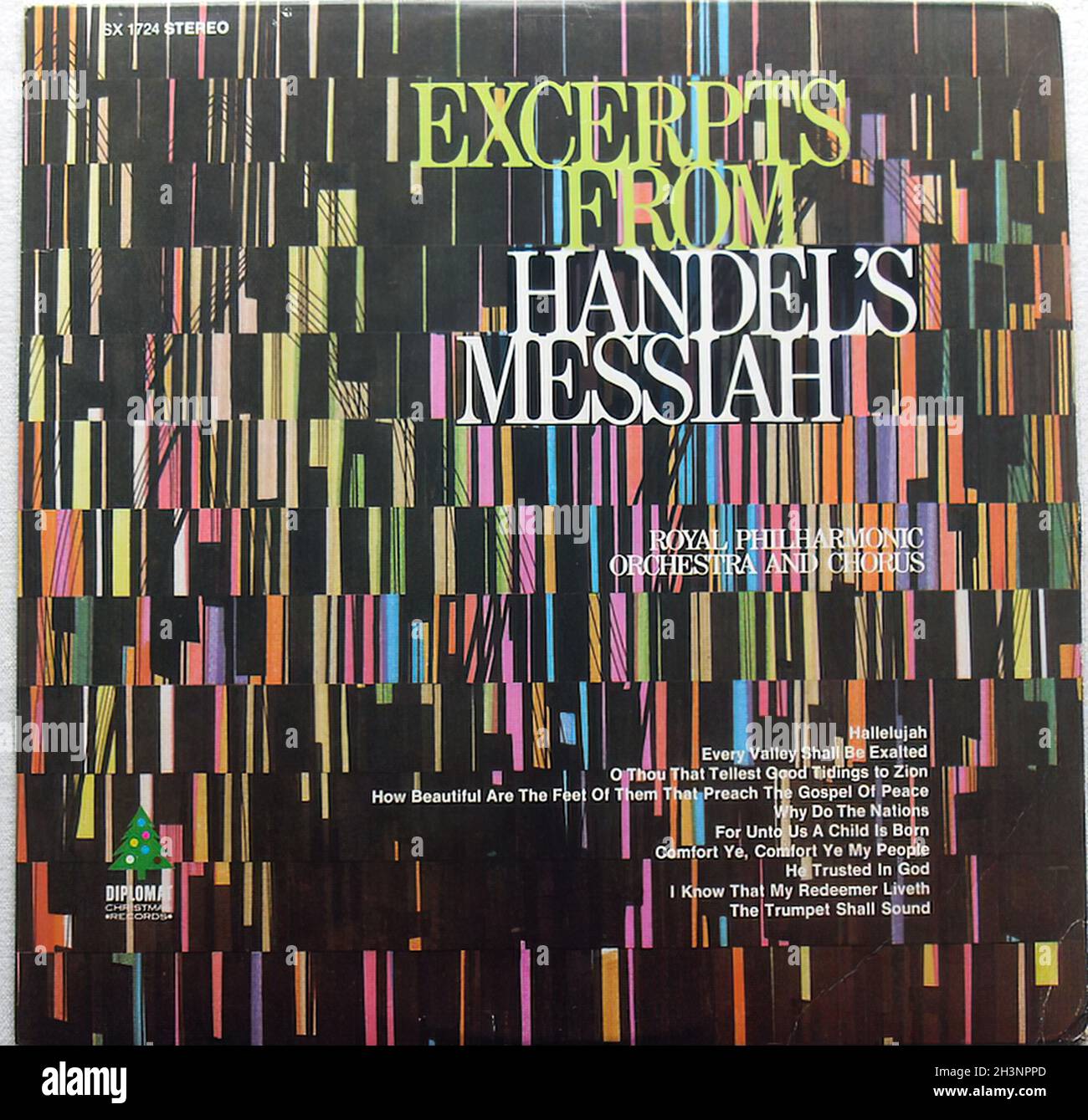 1960s Handel Messiah Christmas Vinyl Record Album Graphics Cover ...