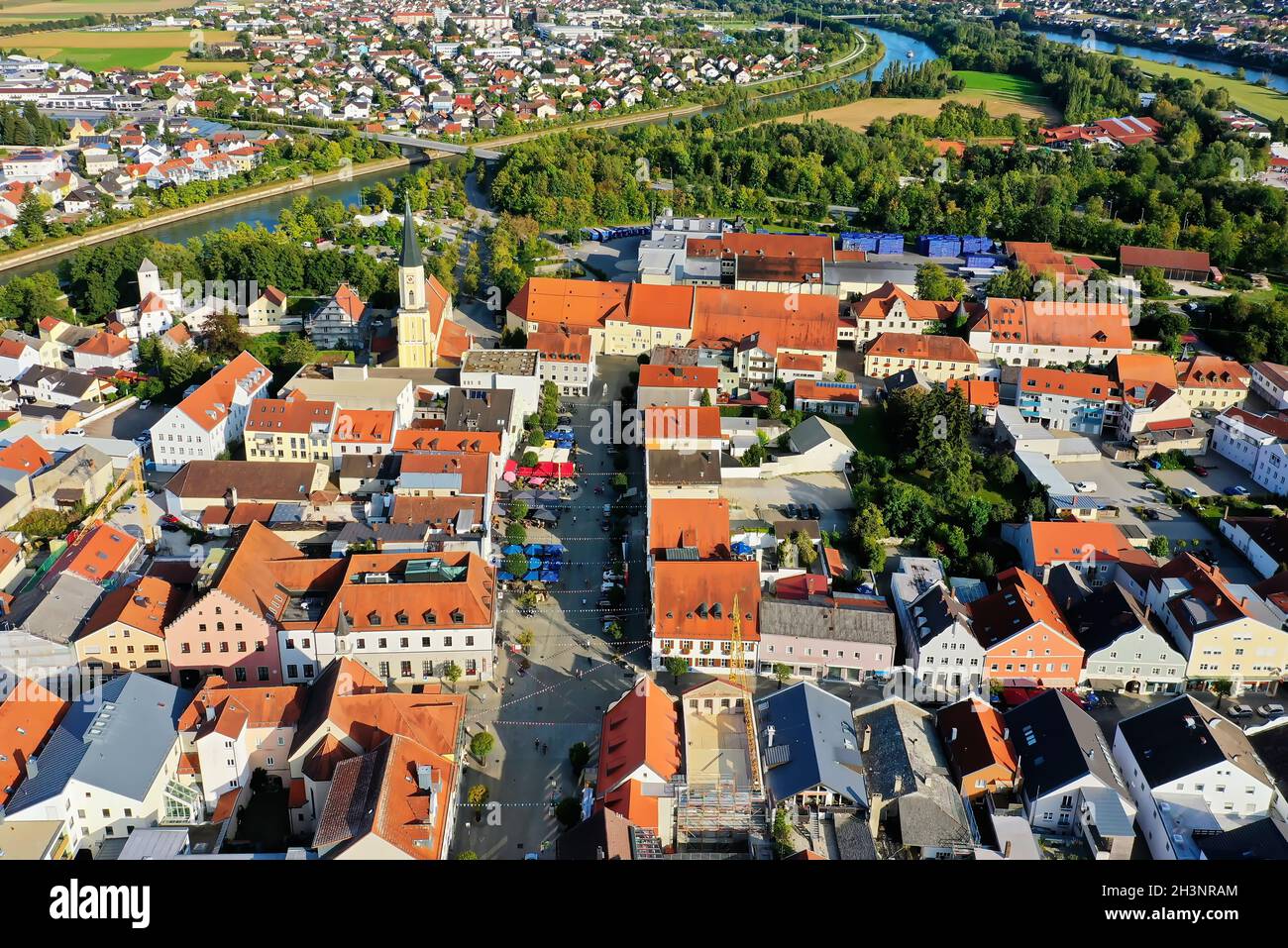 Aerial view of Kelheim Stock Photo - Alamy