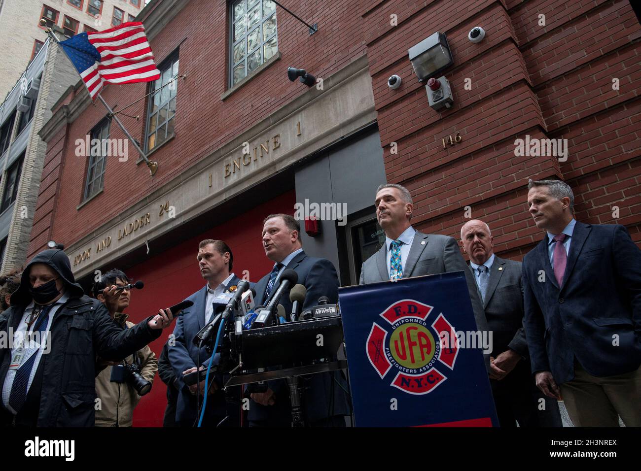 President of the fdny uniformed fire officers association hi-res stock ...