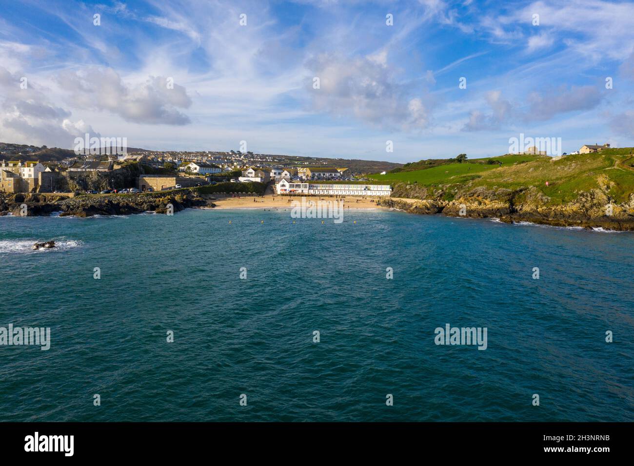 Aerial view of St Ives Cornwall England Stock Photo - Alamy