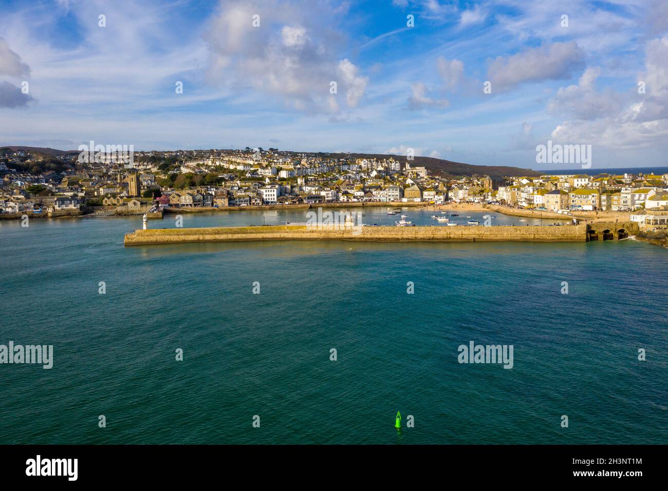Aerial view of St Ives Cornwall England Stock Photo - Alamy