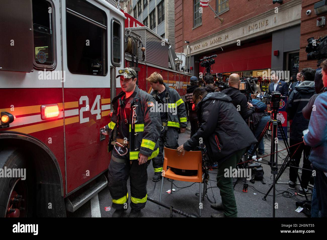 President of the fdny uniformed fire officers association hi-res stock ...