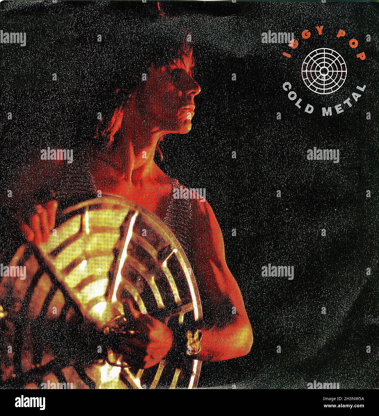 Vintage Vinyl Recording - Pop, Iggy - Cold Metal - D - 1988 Stock Photo ...