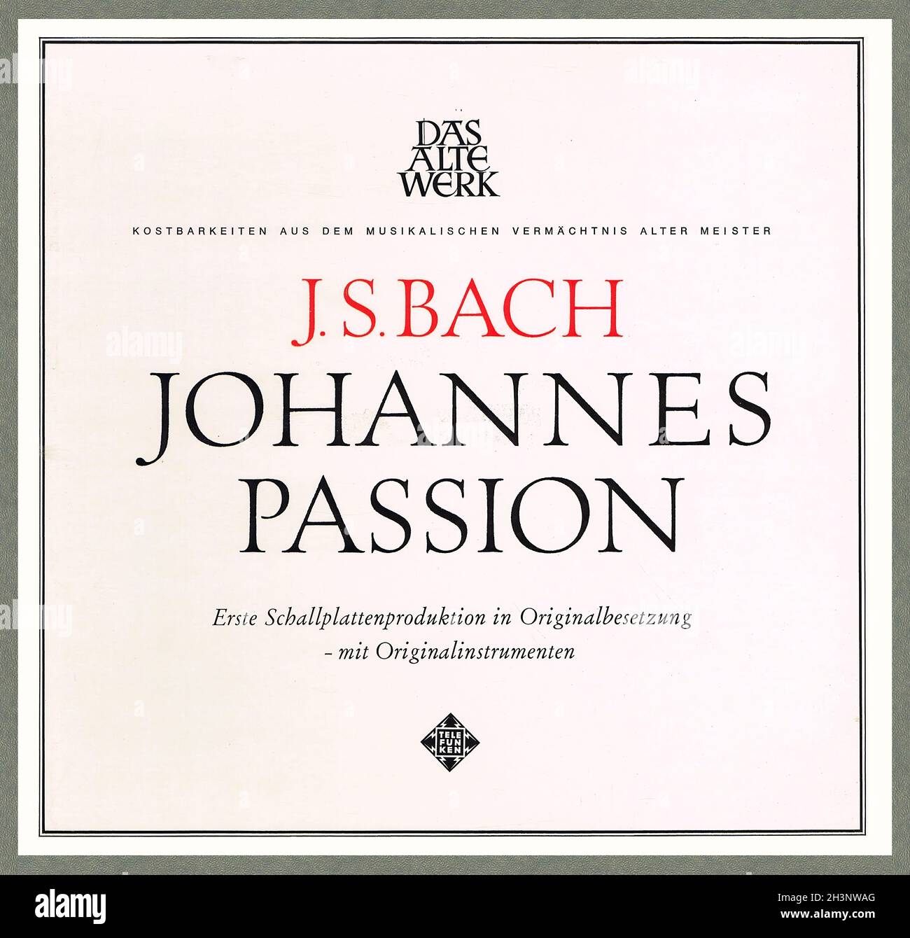 Bach Johannes-passion â€¢ St. John Passion - Harnoncourt Telefunken 1 ...