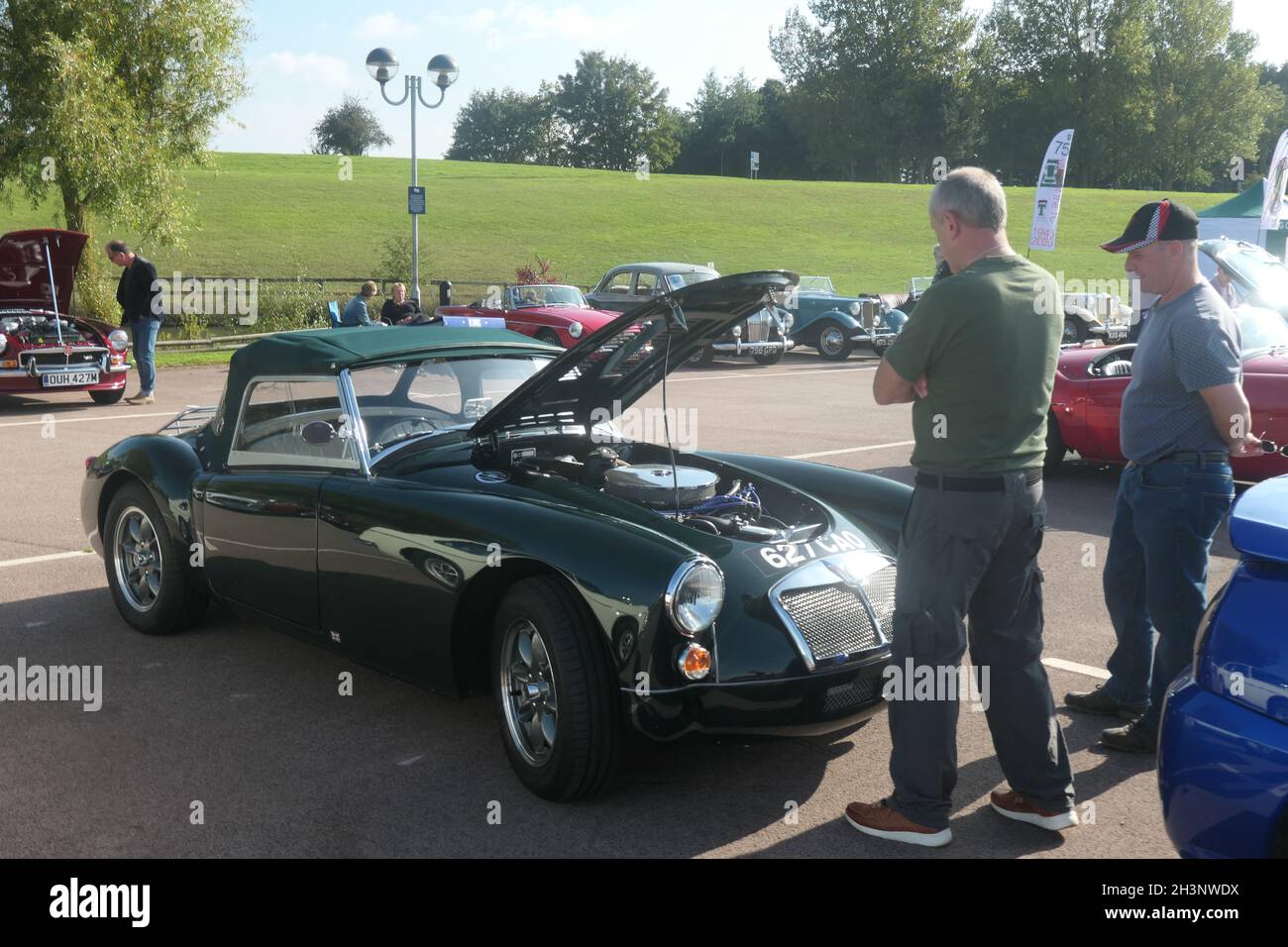 MG car rally at The British car museum Gaydon UK Stock Photo - Alamy