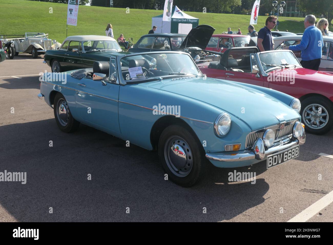 MG car rally at The British car museum Gaydon UK Stock Photo - Alamy