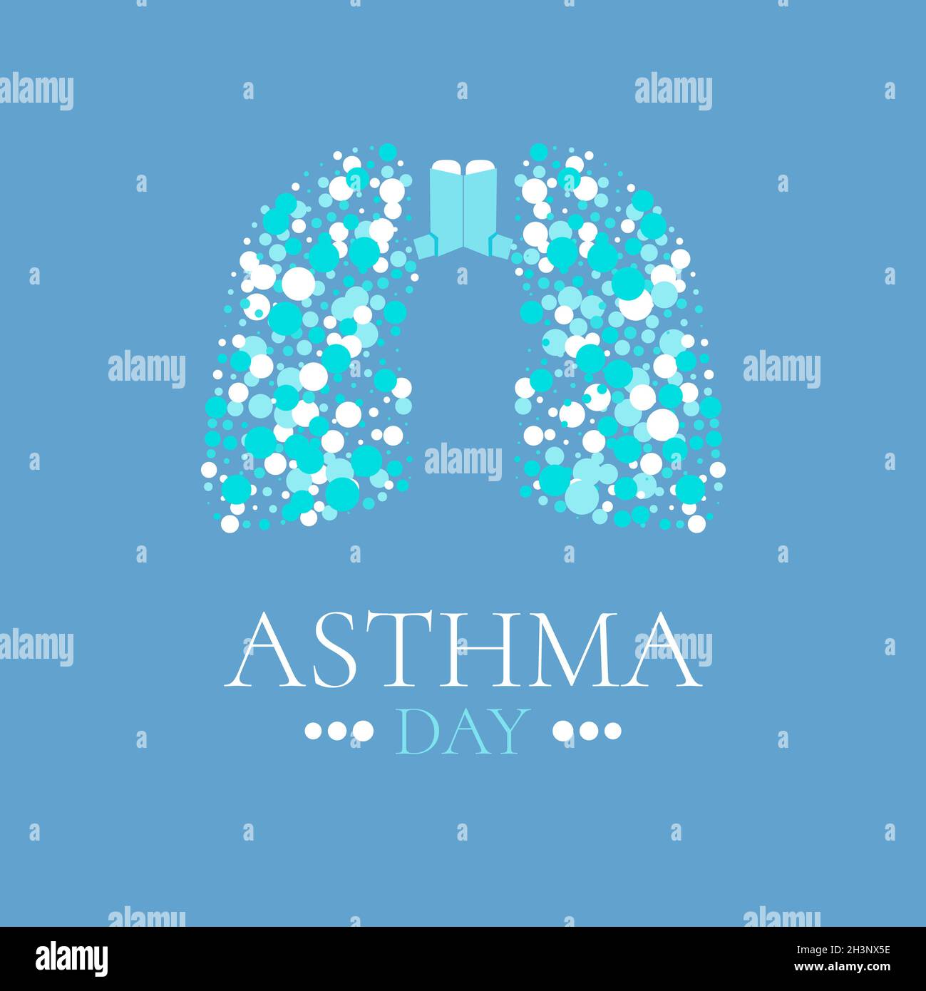 Asthma awareness, conceptual illustration Stock Photo - Alamy