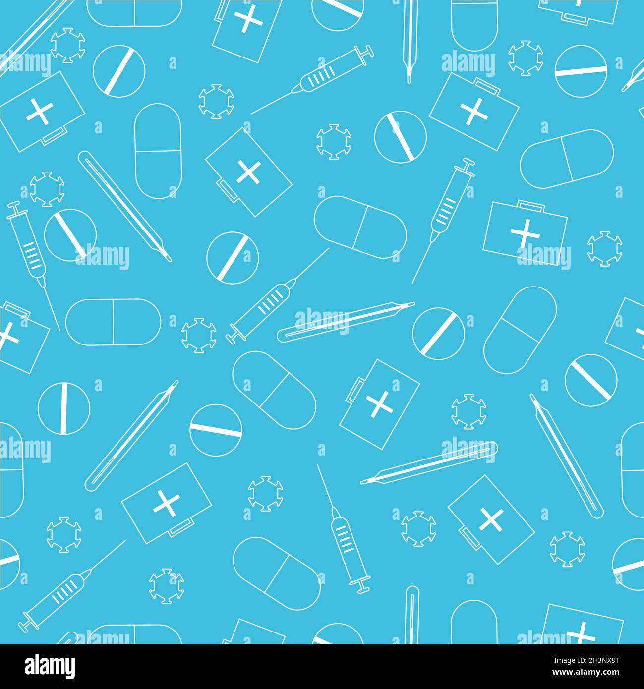 Medical pattern, illustration Stock Photo - Alamy
