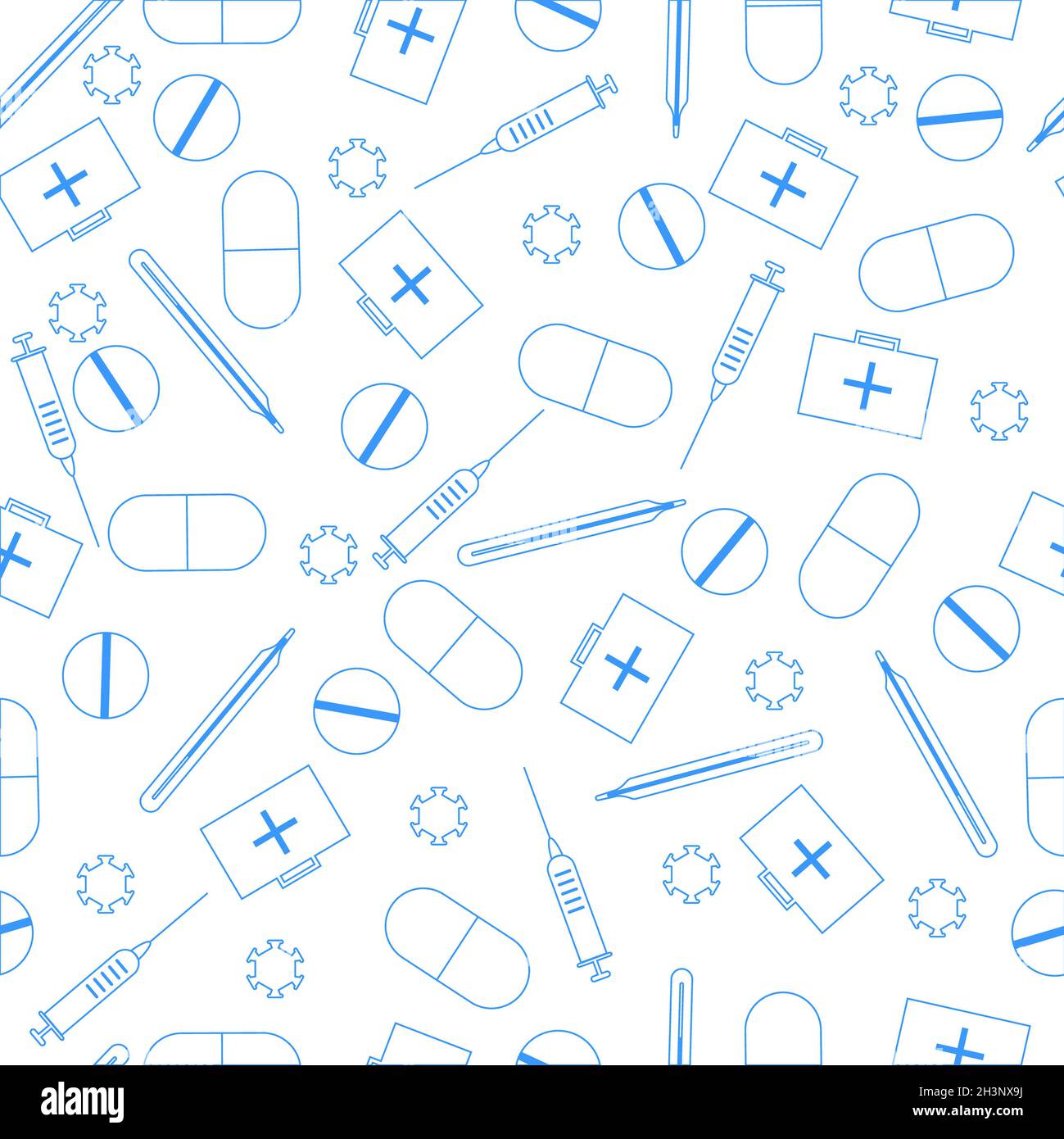 Medical pattern, illustration Stock Photo - Alamy