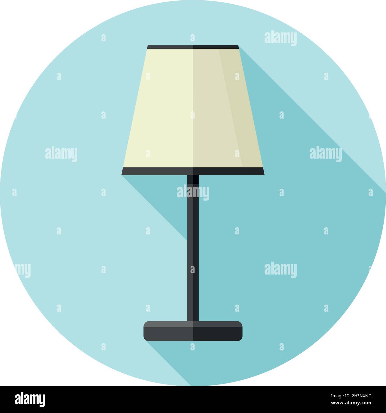 Vector flat design Table Lamp icon Stock Vector Image & Art - Alamy