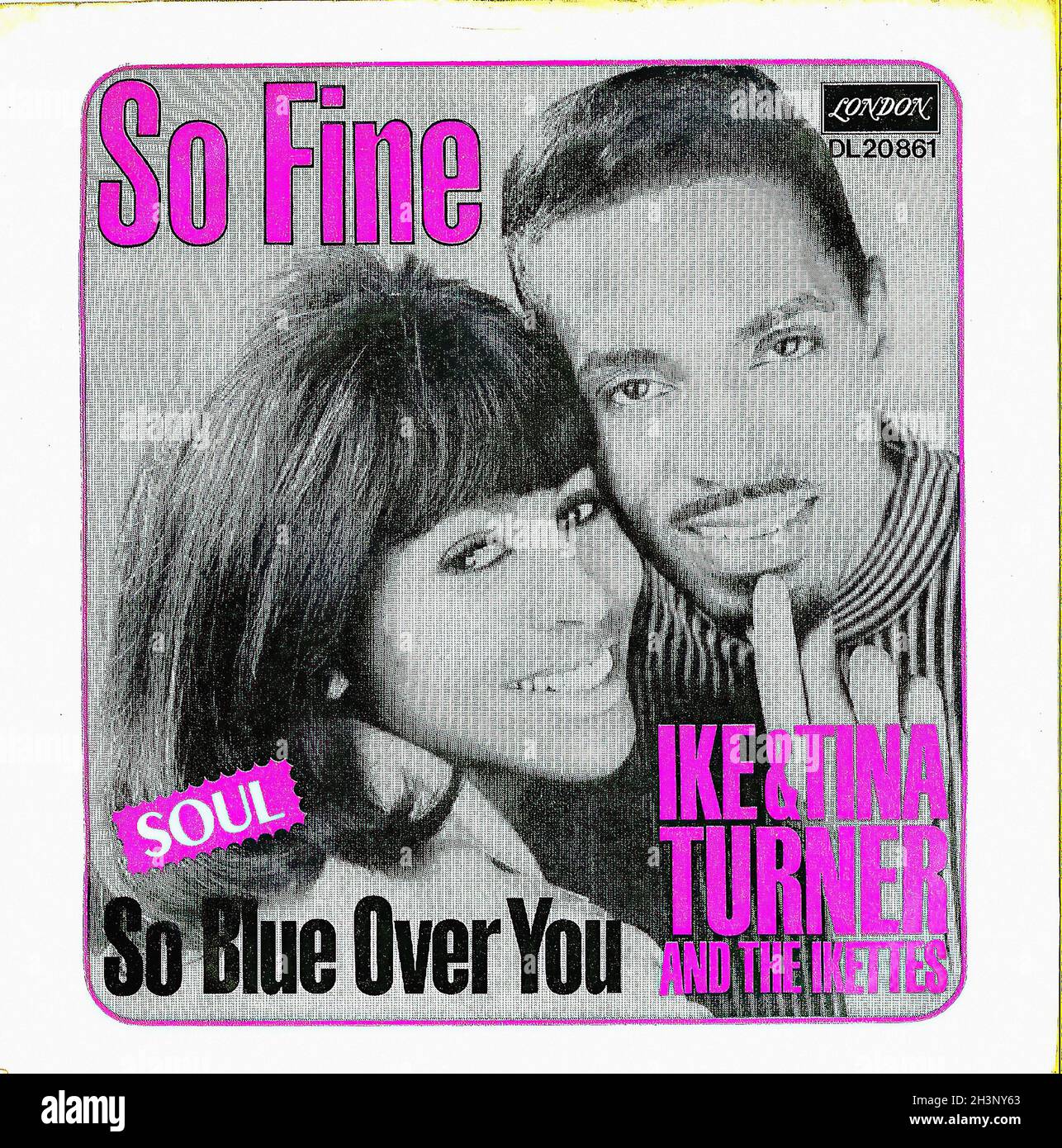 Vintage Vinyl Recording - Turner, Ike & Tina - So Fine - D - 1968 Stock ...