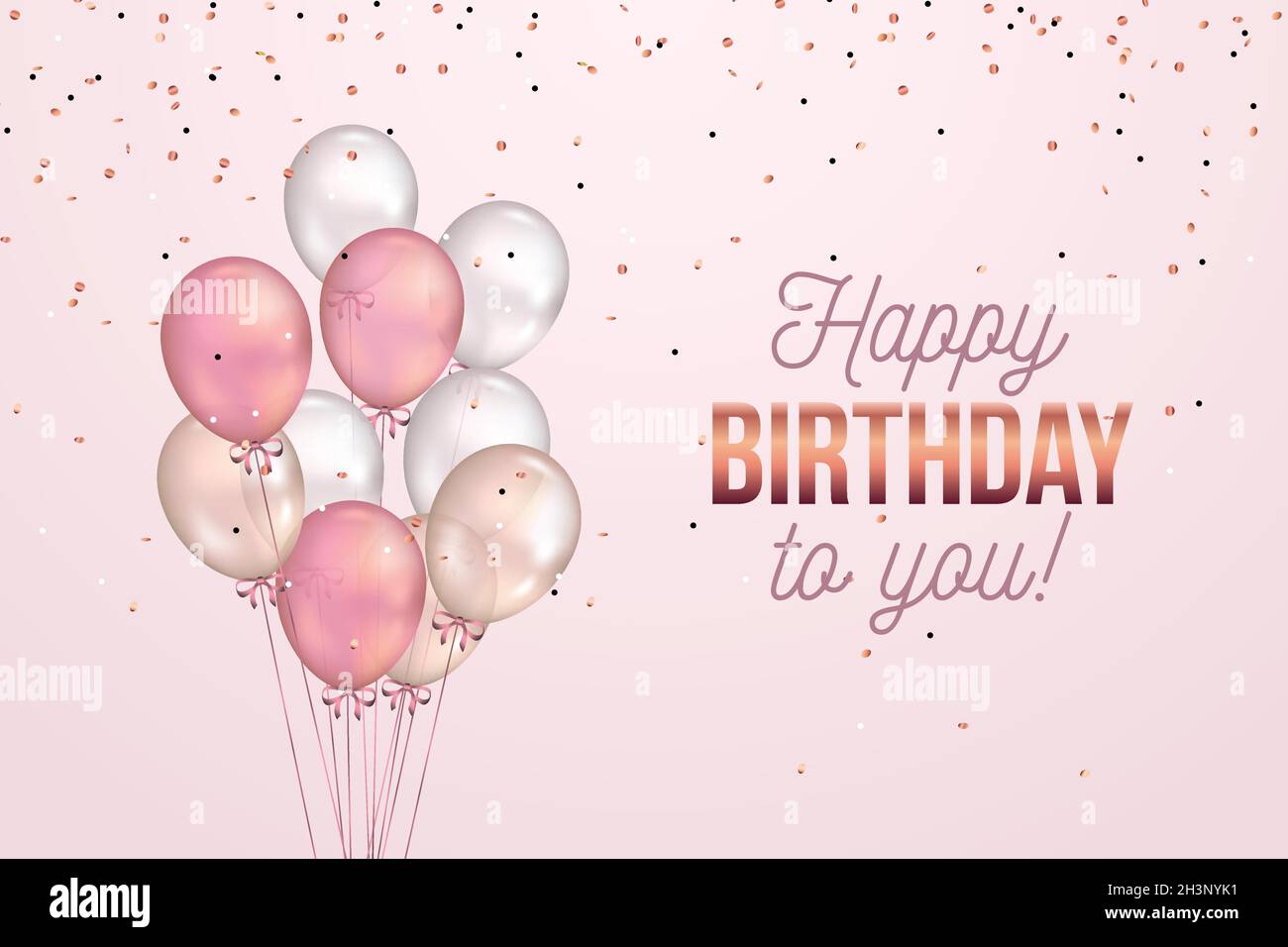 realistic birthday background vector design illustration Stock Vector ...