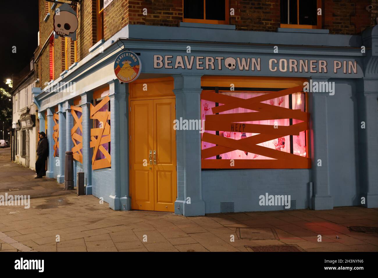 EDITORIAL USE ONLY A general view of Beavertown Brewery's Corner Pin ...