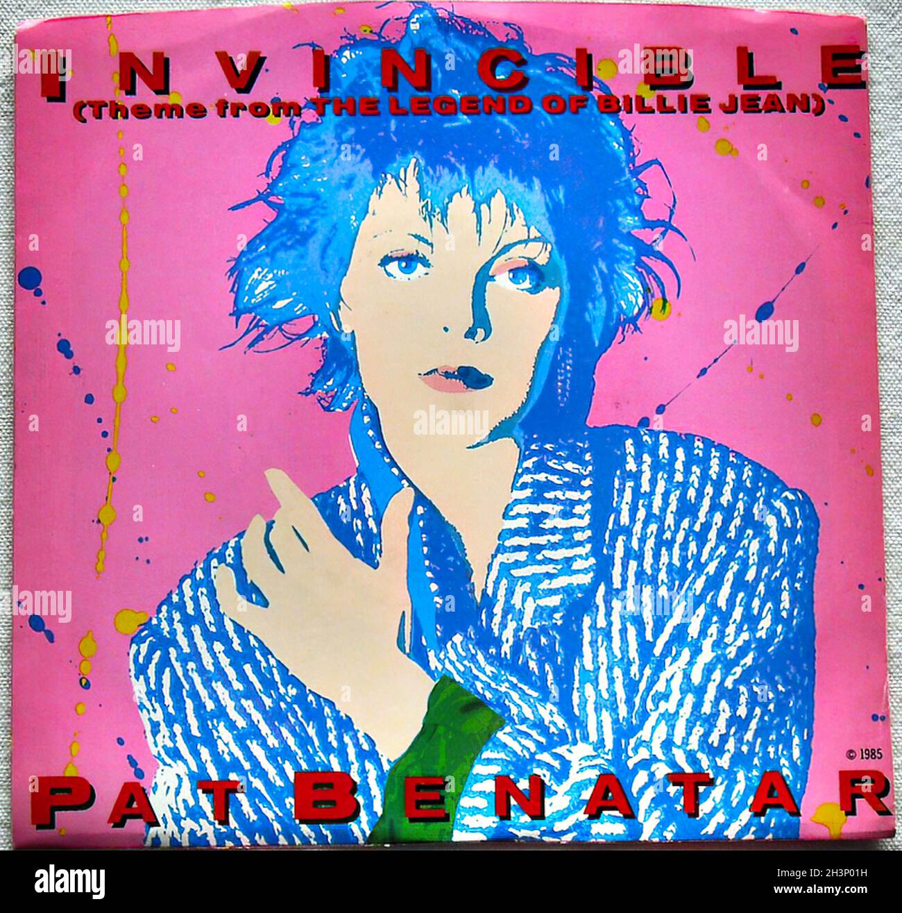 1985 Pat Benatar Invincible 7 Inch 45 Rpm Single Record Vinyl 1980s ...