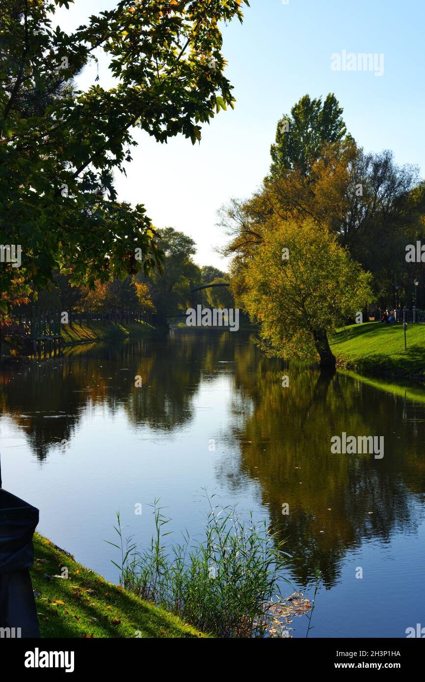 Porsuk Riverside trees and Park at Eskisehir Turkey Stock Photo - Alamy