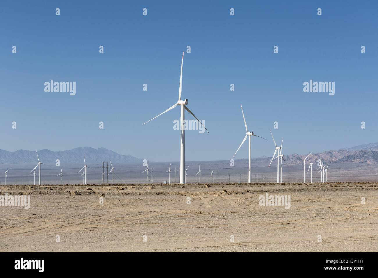 Wind farms in the desert Stock Photo - Alamy