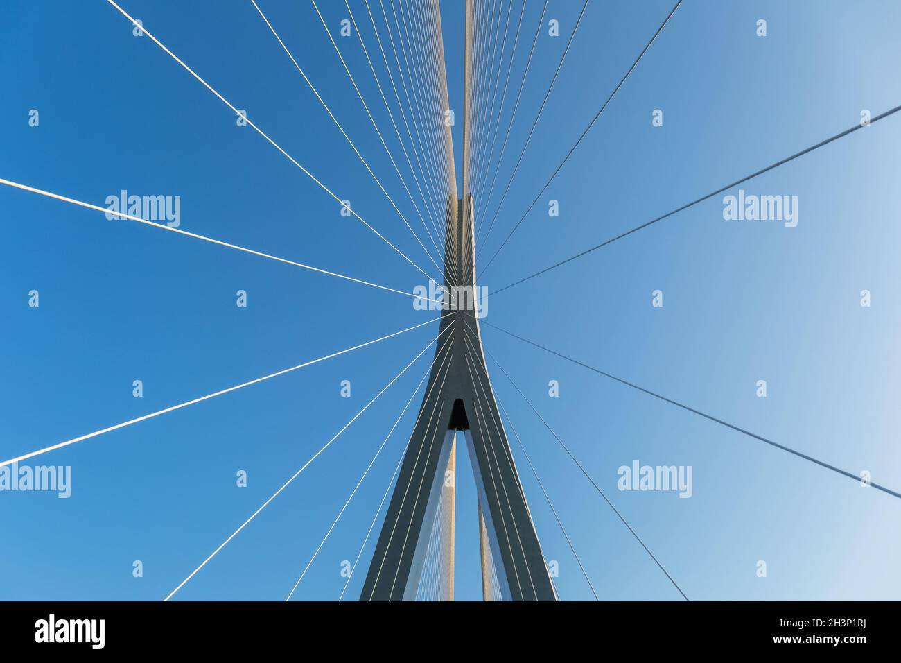 Cable-stayed bridge closeup Stock Photo - Alamy