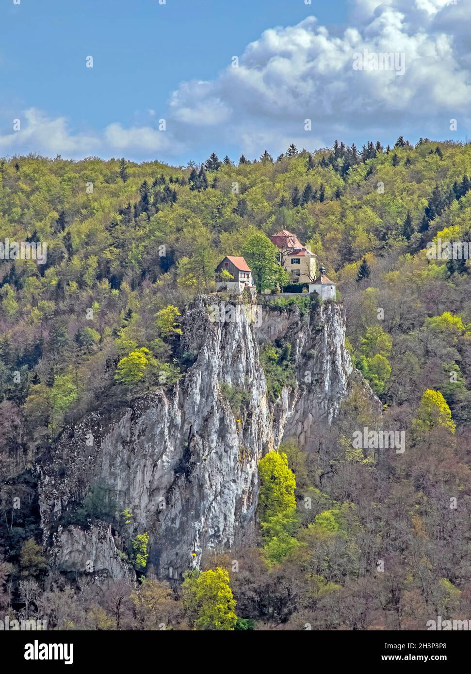 Bronnen Castle in the Danube Valley near Fridingen, Tuttlingen Stock ...