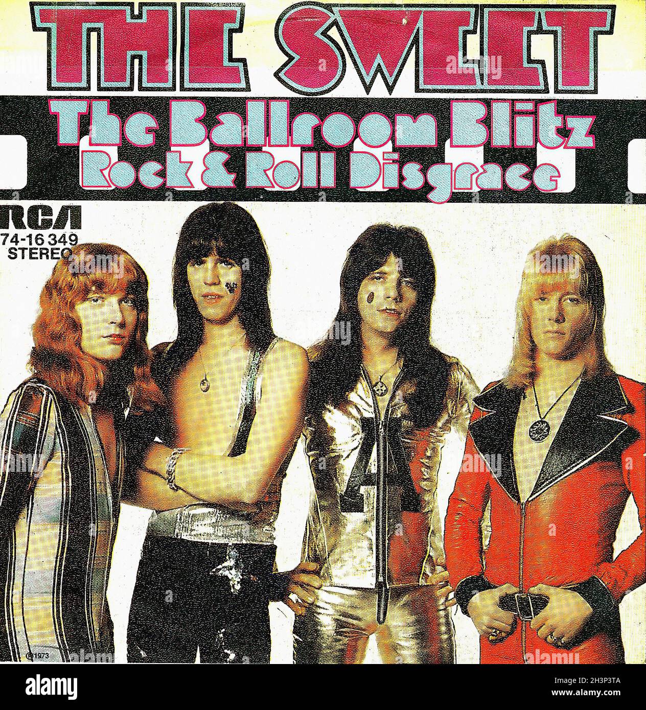Vintage Vinyl Recording - Sweet,The - The Ballroom Blitz - D - 1973 Stock Photo - Alamy