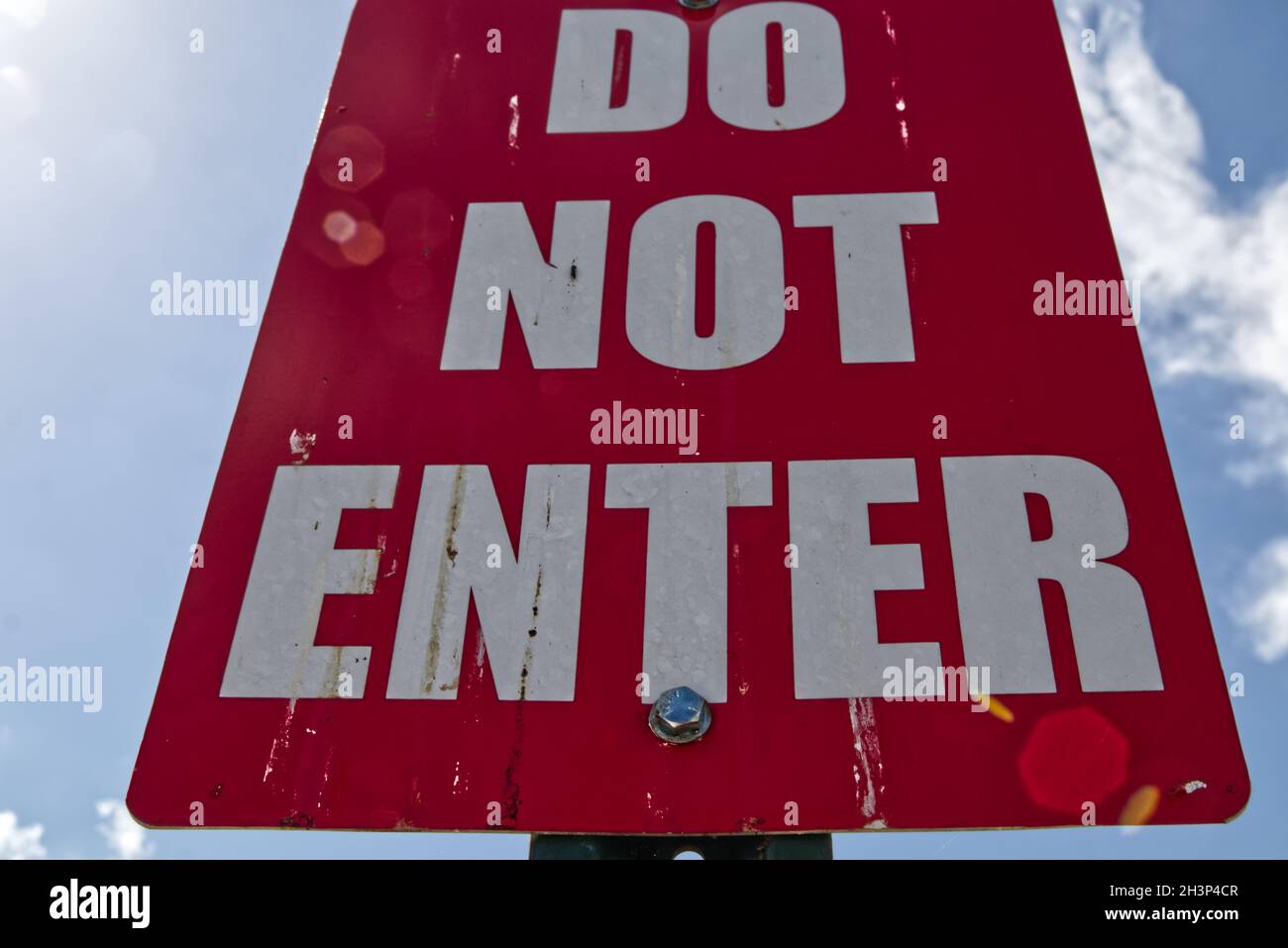 Do Not Enter sign with red and white colors Stock Photo - Alamy