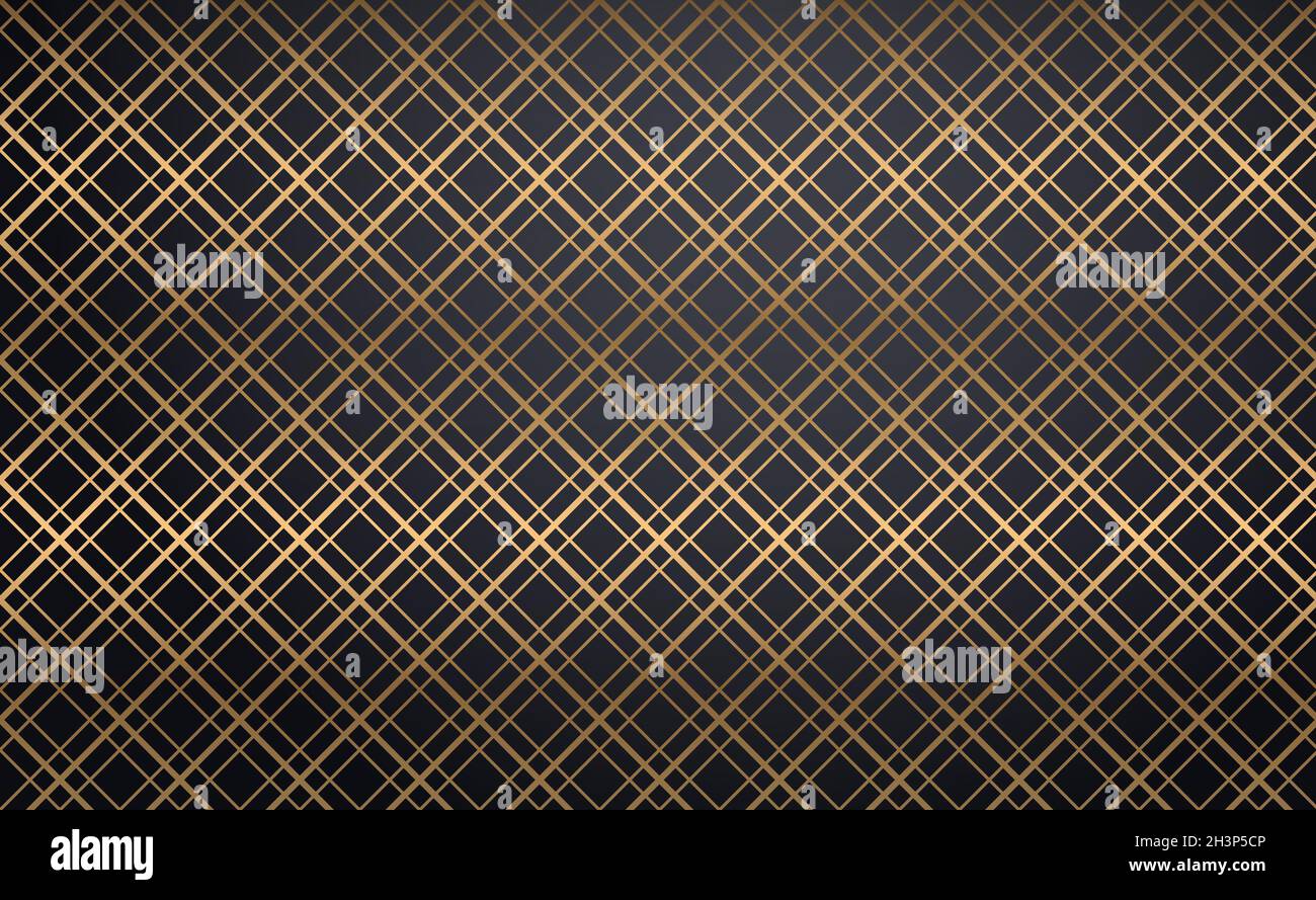 Abstract golden lines on a black background - Vector Stock Photo - Alamy
