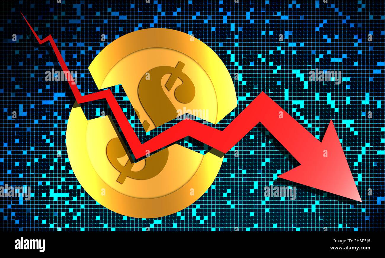 Cracked coin hi-res stock photography and images - Alamy