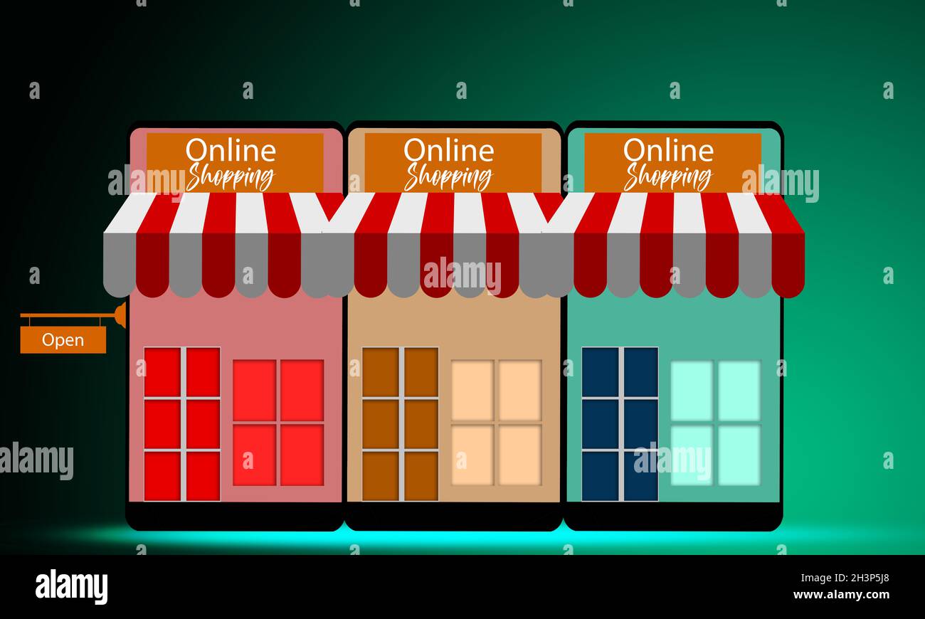 Mobile phone shop awning hi-res stock photography and images - Alamy