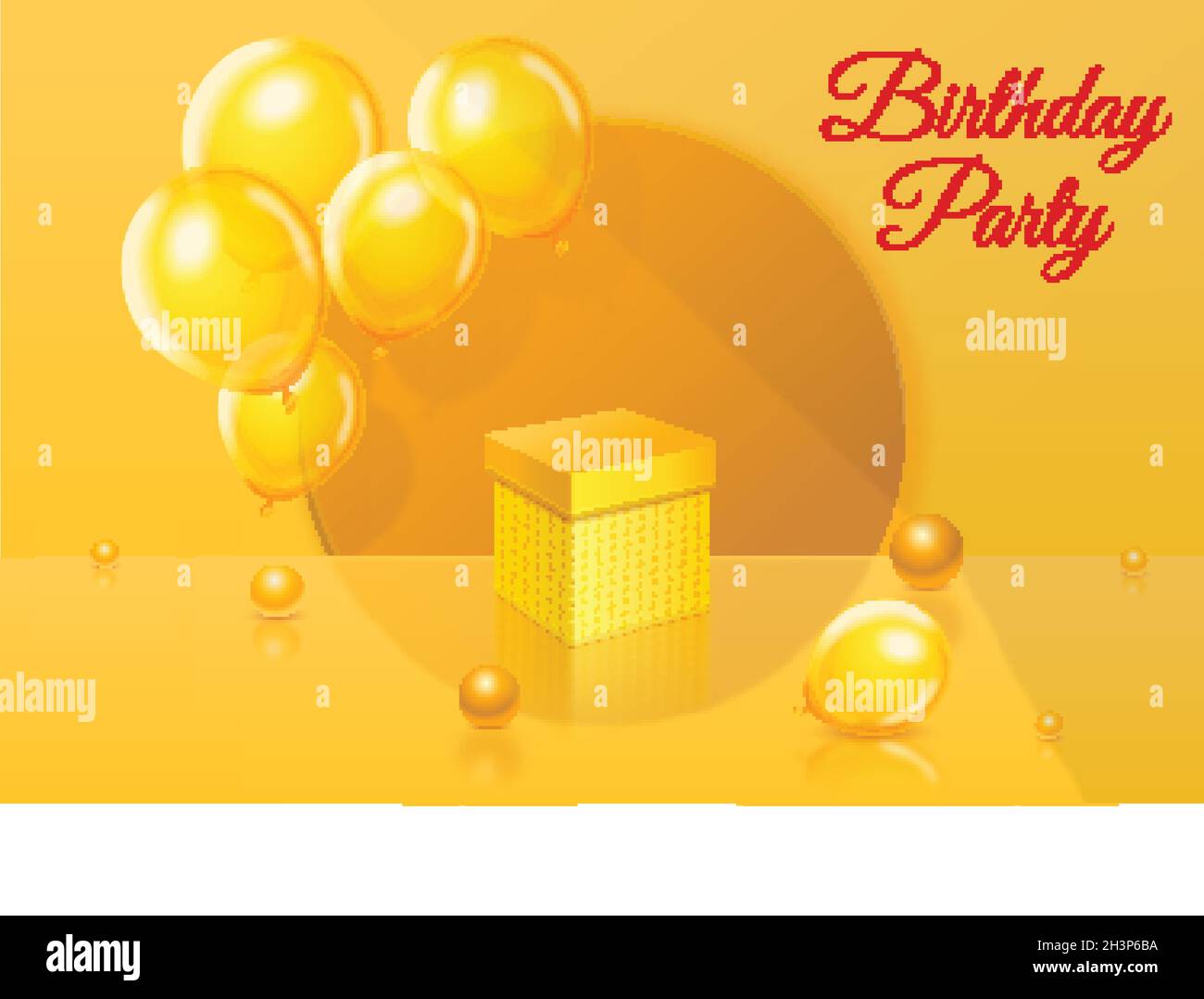 realistic 3d birthday background vector design illustration Stock ...