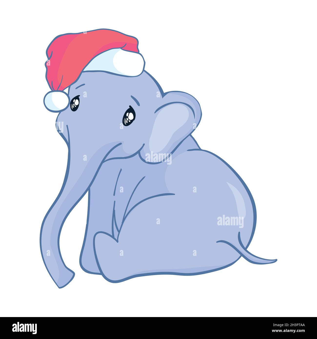 Christmas Elephant Clipart