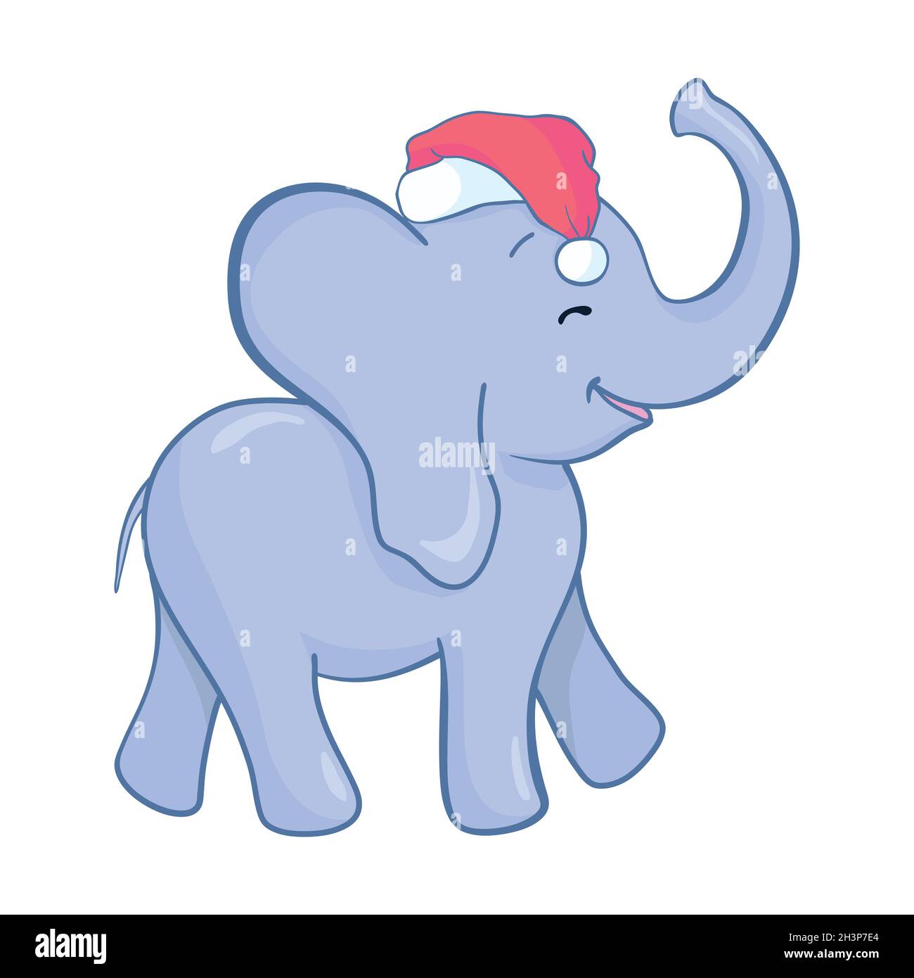 Christmas Elephant Clipart