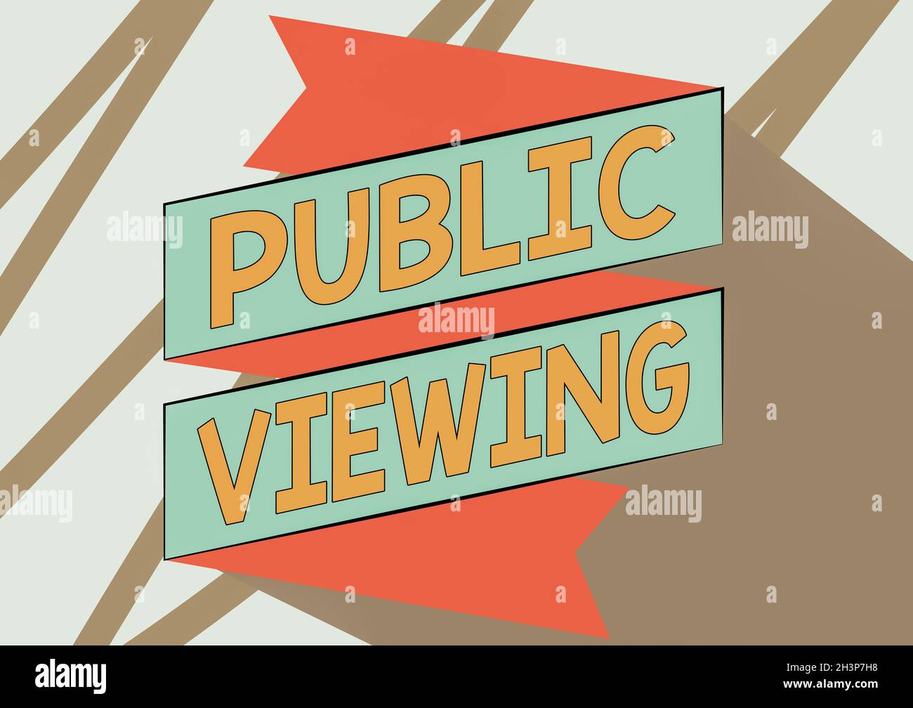Inspiration showing sign Public Viewing. Business overview Able to be ...