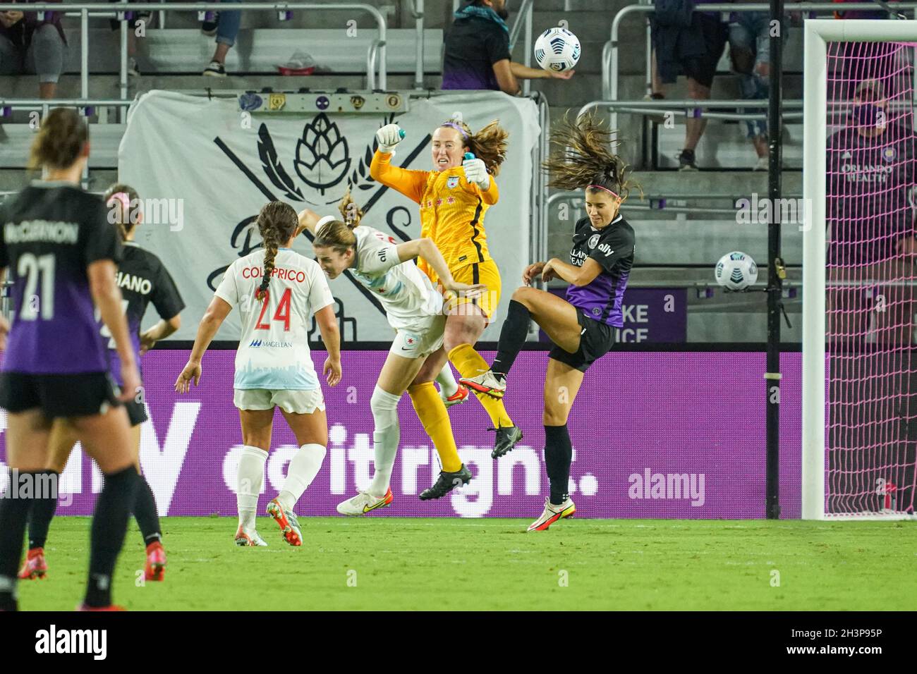 Orlando, Florida, USA, October 29, 2021, Chicago Red Stars Goalkeeper ...