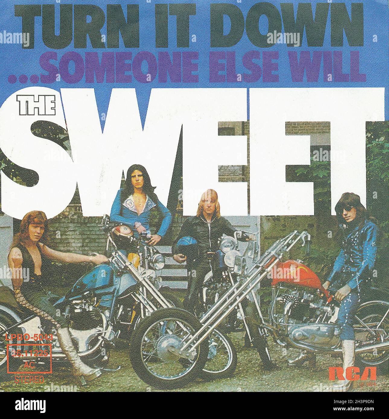 Vintage Vinyl Recording - Sweet,The - Turn It Down - D - 1974 Stock ... Vintage Vinyl Recording - Sweet,The - Turn It Down - D - 1974 Stock ...
