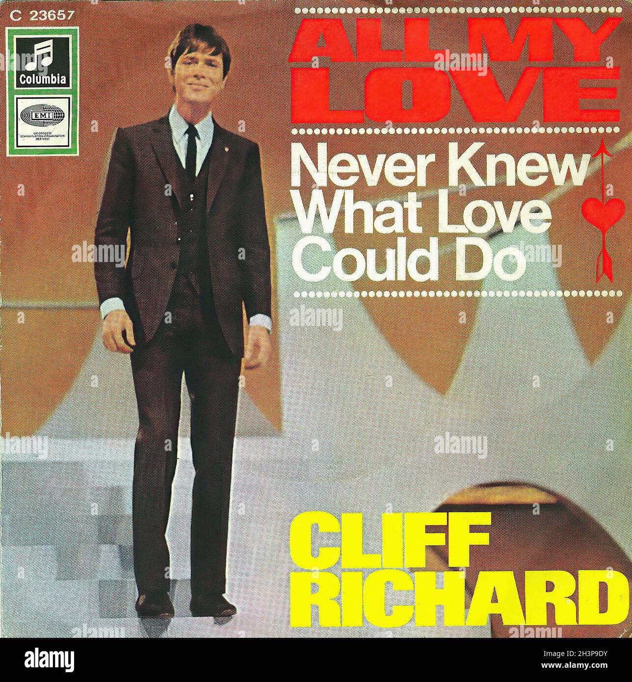 Vintage Vinyl Recording - Richard, Cliff - All My Love - D - 1967 Stock ...