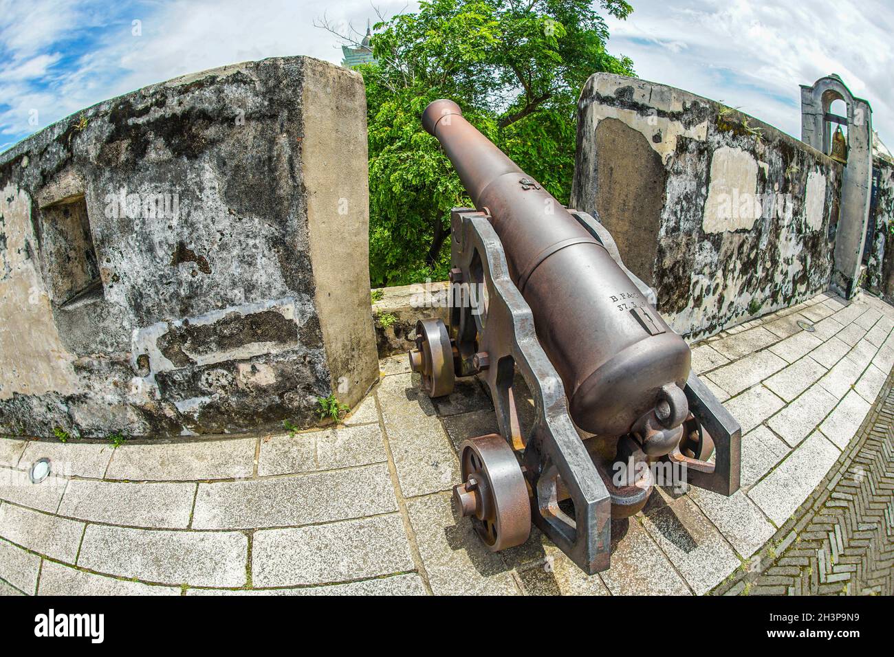 Monte fort of cannon (Macau Special Administrative Region Stock Photo ...