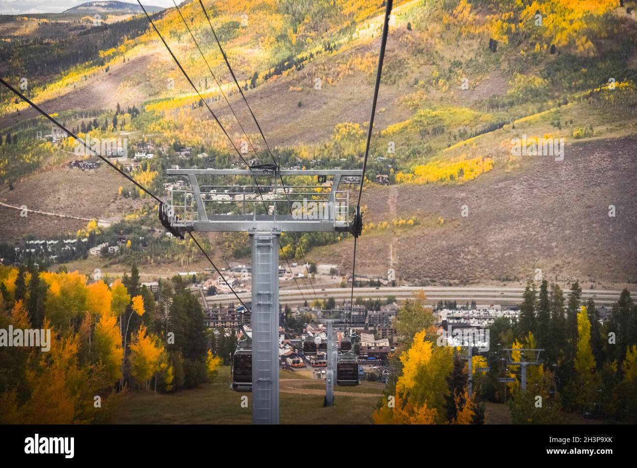 The Gondola at Lionshead Villiage at Vail Resorts in Colorado Stock ...