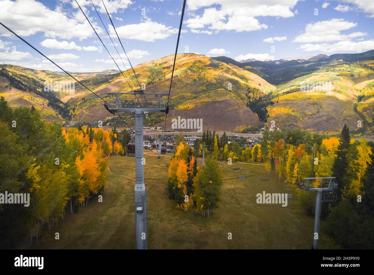 The Gondola at Lionshead Villiage at Vail Resorts in Colorado Stock ...