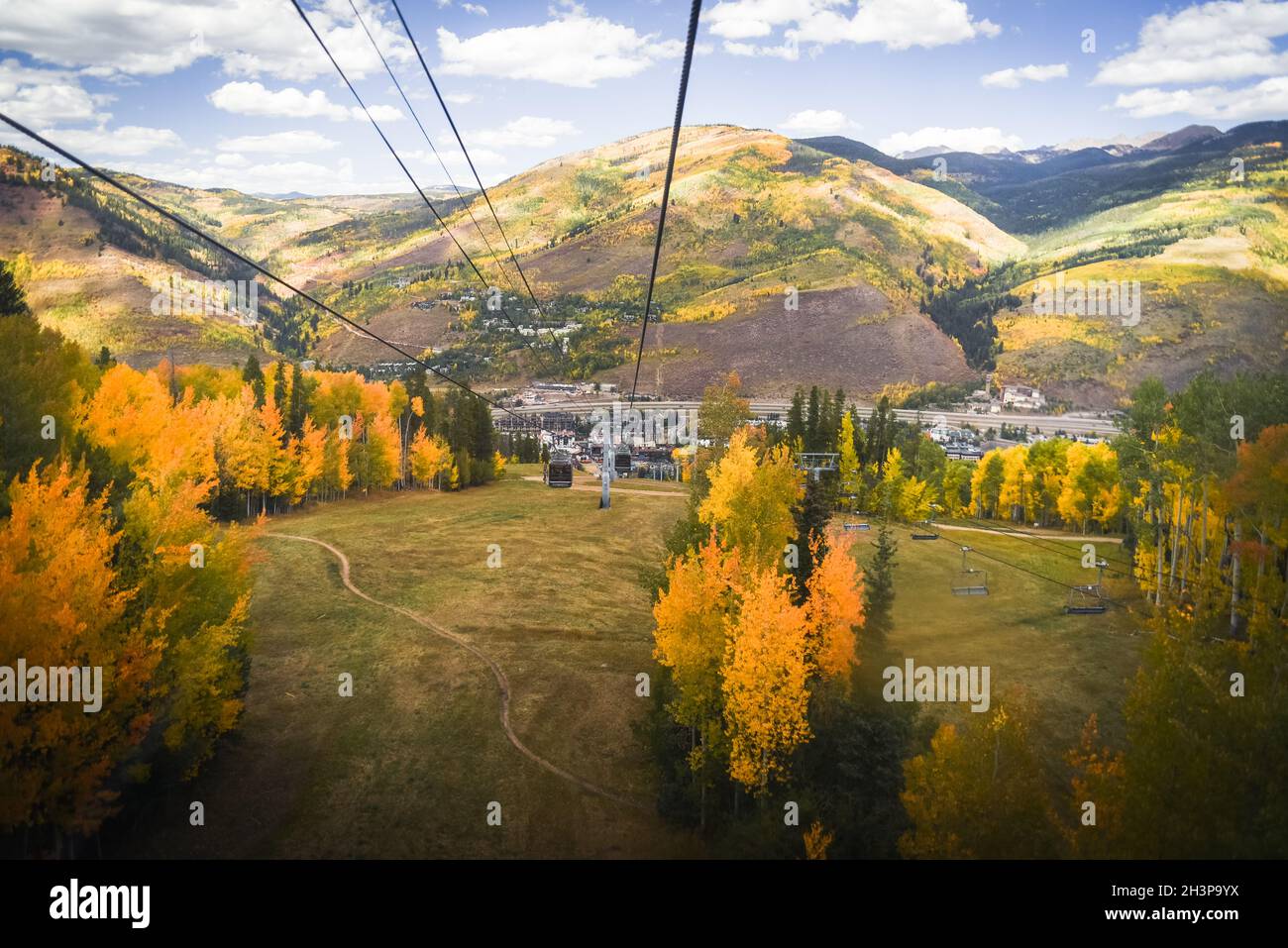 The Gondola at Lionshead Villiage at Vail Resorts in Colorado Stock ...