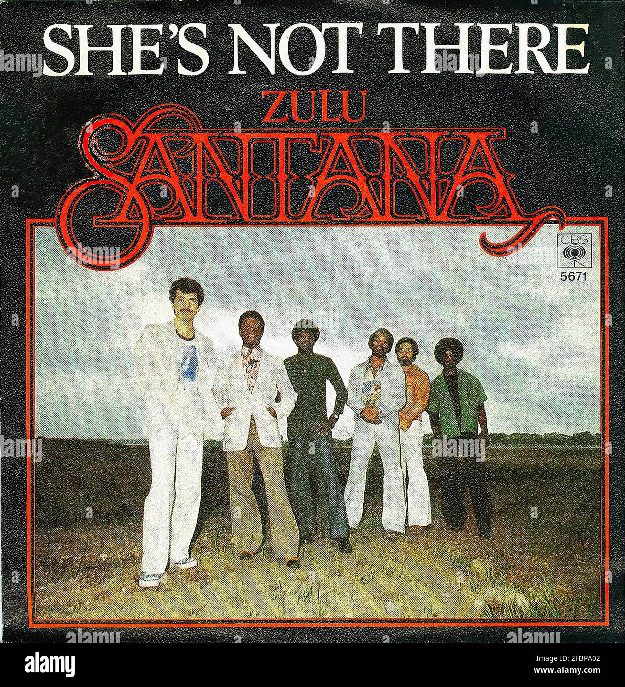 Vintage Vinyl Recording - Santana - She's Not There - D - 1977 Stock ...