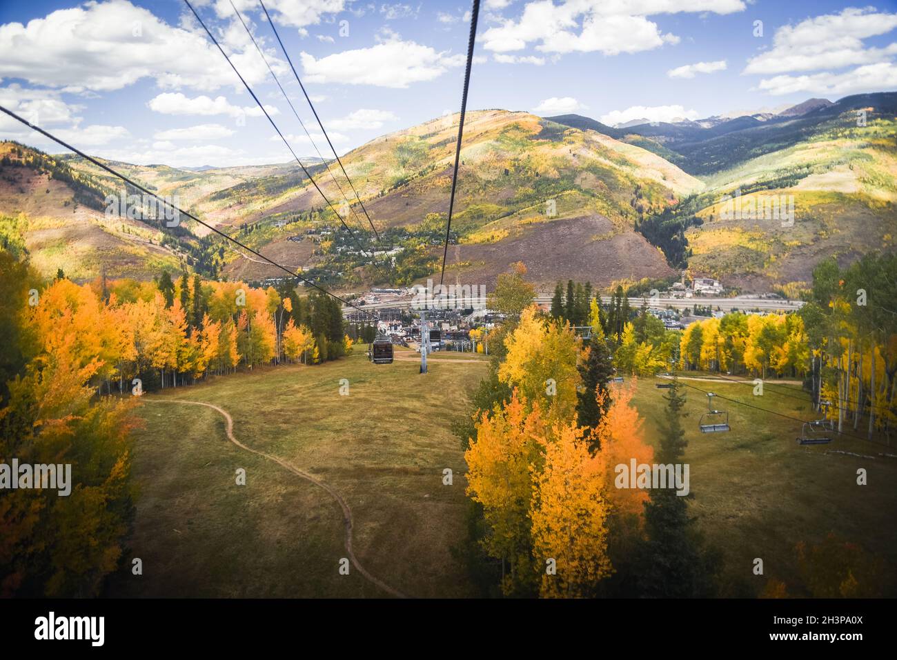 The Gondola at Lionshead Villiage at Vail Resorts in Colorado Stock ...