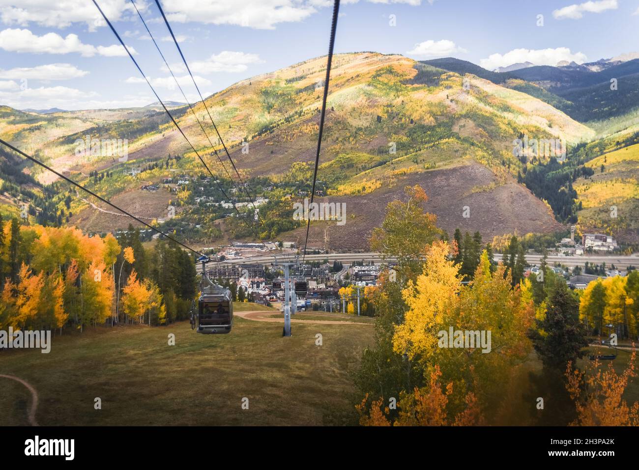 The Gondola at Lionshead Villiage at Vail Resorts in Colorado Stock ...