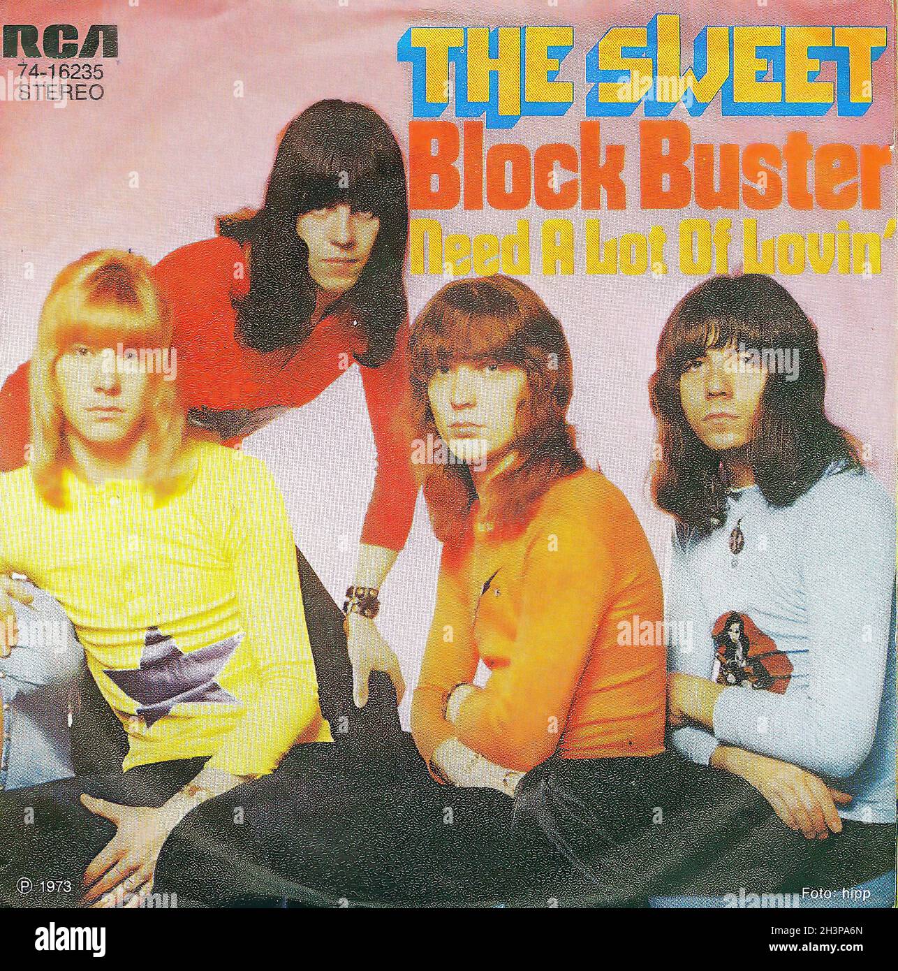 Vintage Vinyl Recording - Sweet,The - Block Buster - D - 1973 Stock ...