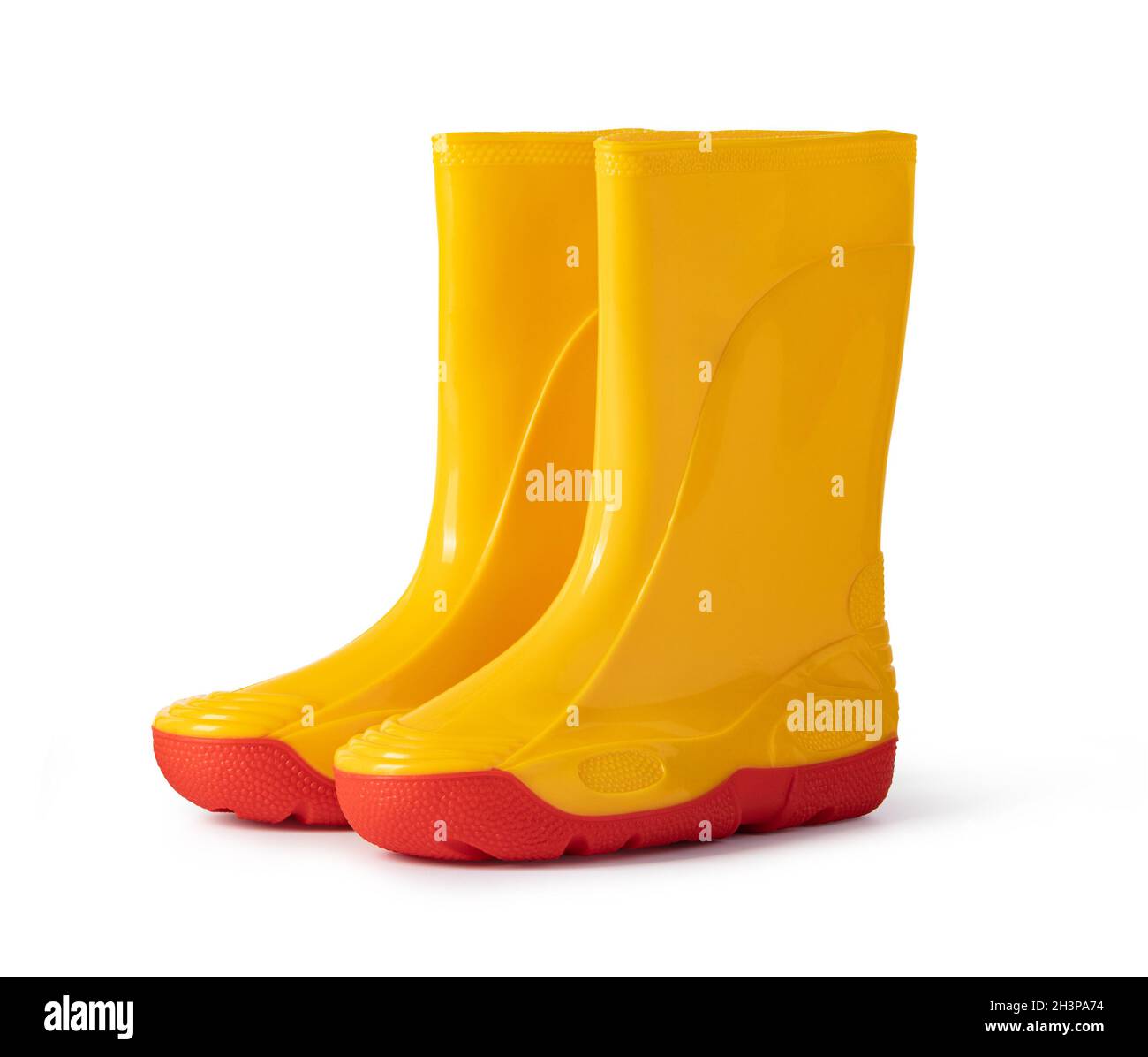 Yellow rubber boots hi-res stock photography and images - Alamy