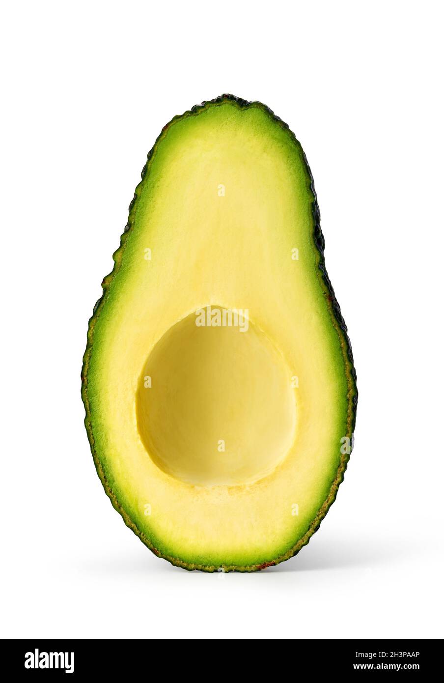 Top view half avocado Cut Out Stock Images & Pictures - Alamy