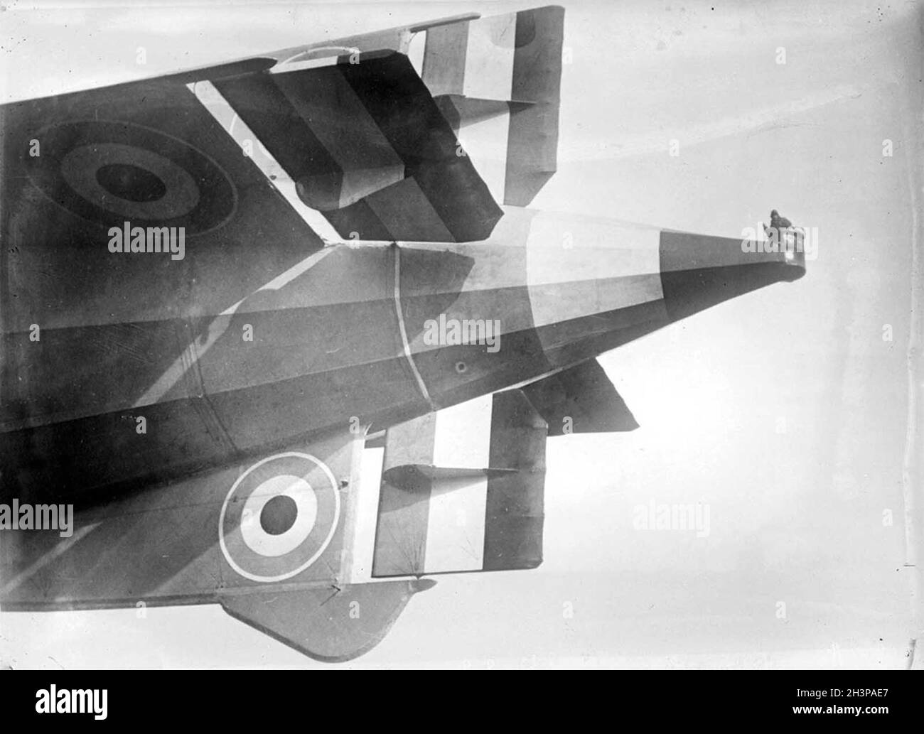 An observer in the tail tip of the English airship R33 Stock Photo - Alamy