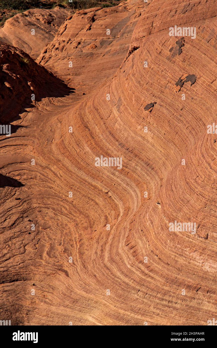 The Jingbian Wave Valley is a red sandstone landform in northern ...