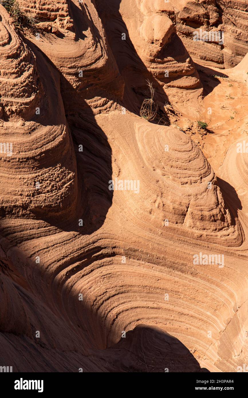 The Jingbian Wave Valley is a red sandstone landform in northern ...