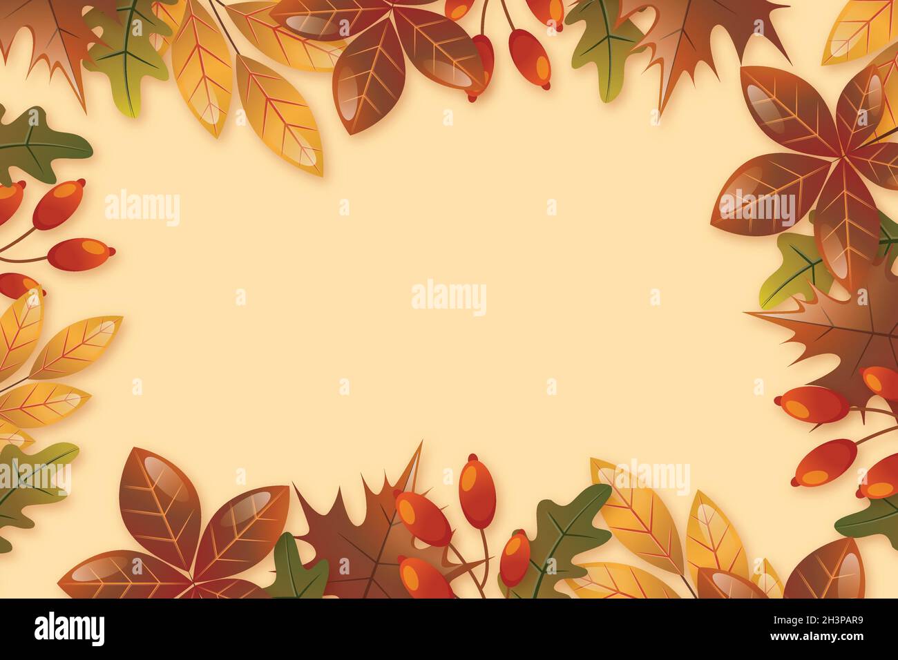 gradient autumn background vector design illustration Stock Vector ...