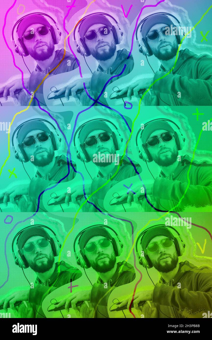 Dj poster hi-res stock photography and images - Alamy