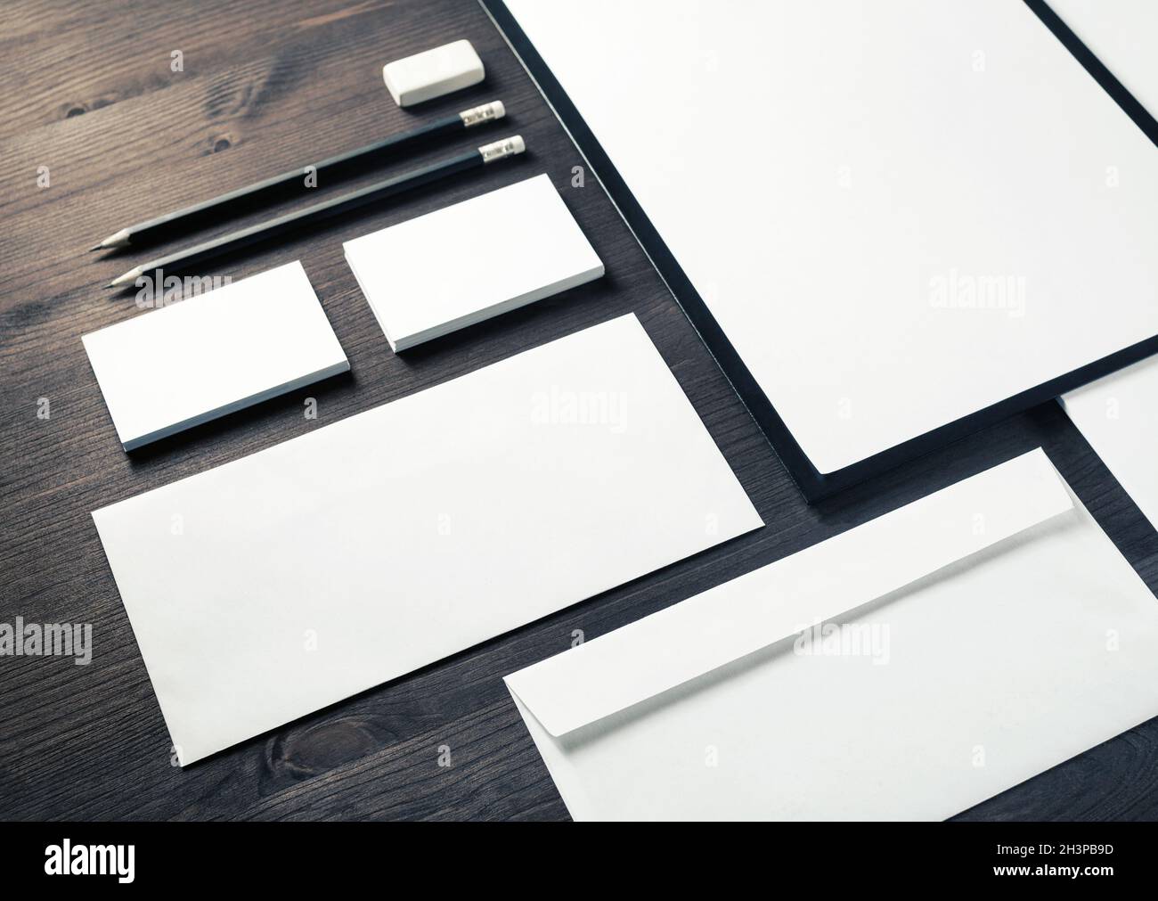 Blank stationery set Stock Photo - Alamy